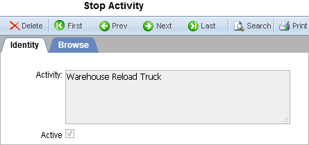 Fleet Dispatch Stop Activity